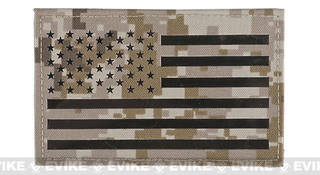 Avengers IR Reflective XL American Flag Patch - Left (AOR1), Tactical ...