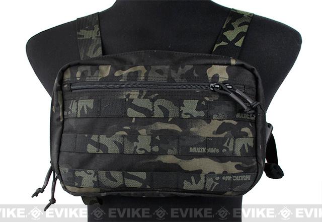 TMC Tactical Combat Chest Recon Bag (Color: Multicam Black), Tactical ...