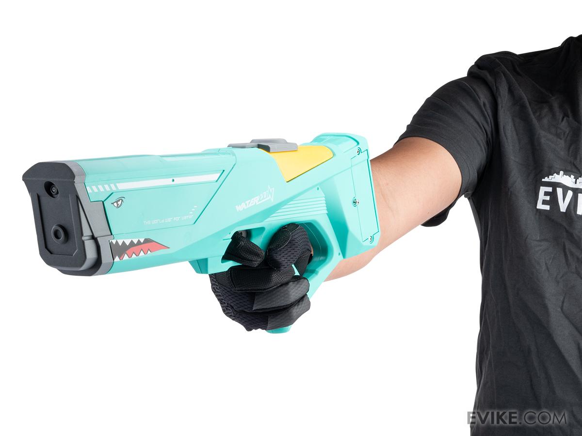 Battery Operated "Warhawk" Water Gun Blaster (Color: Green), MORE, Foam ...