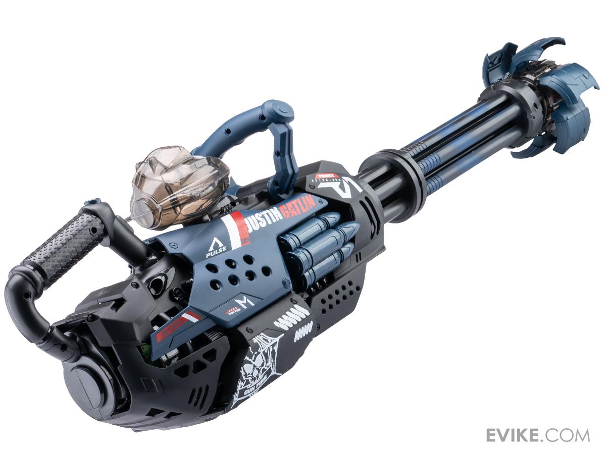 Rechargeable "Pulse" Gel Blasting Gatlin Gun (Color: Blue), MORE, Gel ...