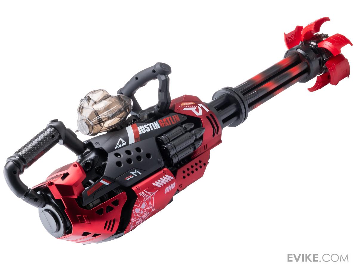 Rechargeable "Pulse" Gel Blasting Gatlin Gun (Color: Red), MORE, Gel ...