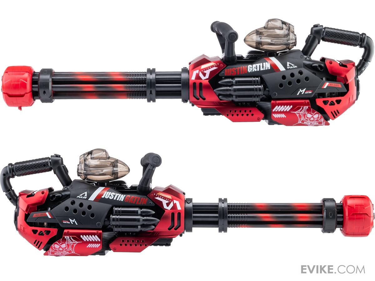 Rechargeable "Pulse" Gel Blasting Gatlin Gun (Color: Red), MORE, Gel ...