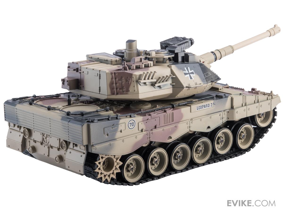 1:20 Scale RC Airsoft BB Firing Battle Tank (Model: Leopard 2 / Desert ...