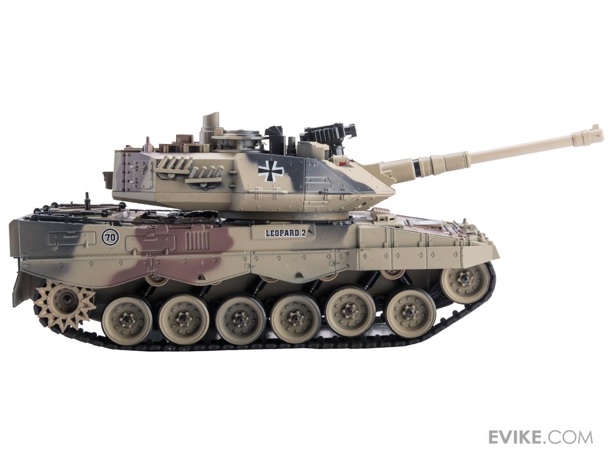 1:20 Scale RC Airsoft BB Firing Battle Tank (Model: Leopard 2 / Desert ...