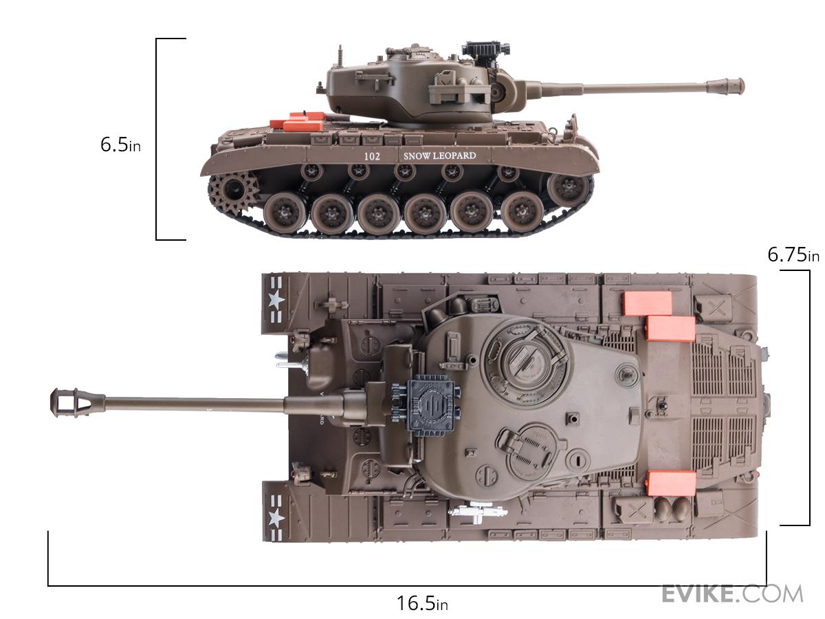 1:20 Scale RC Airsoft BB Firing Battle Tank (Model: Snow Leopard ...
