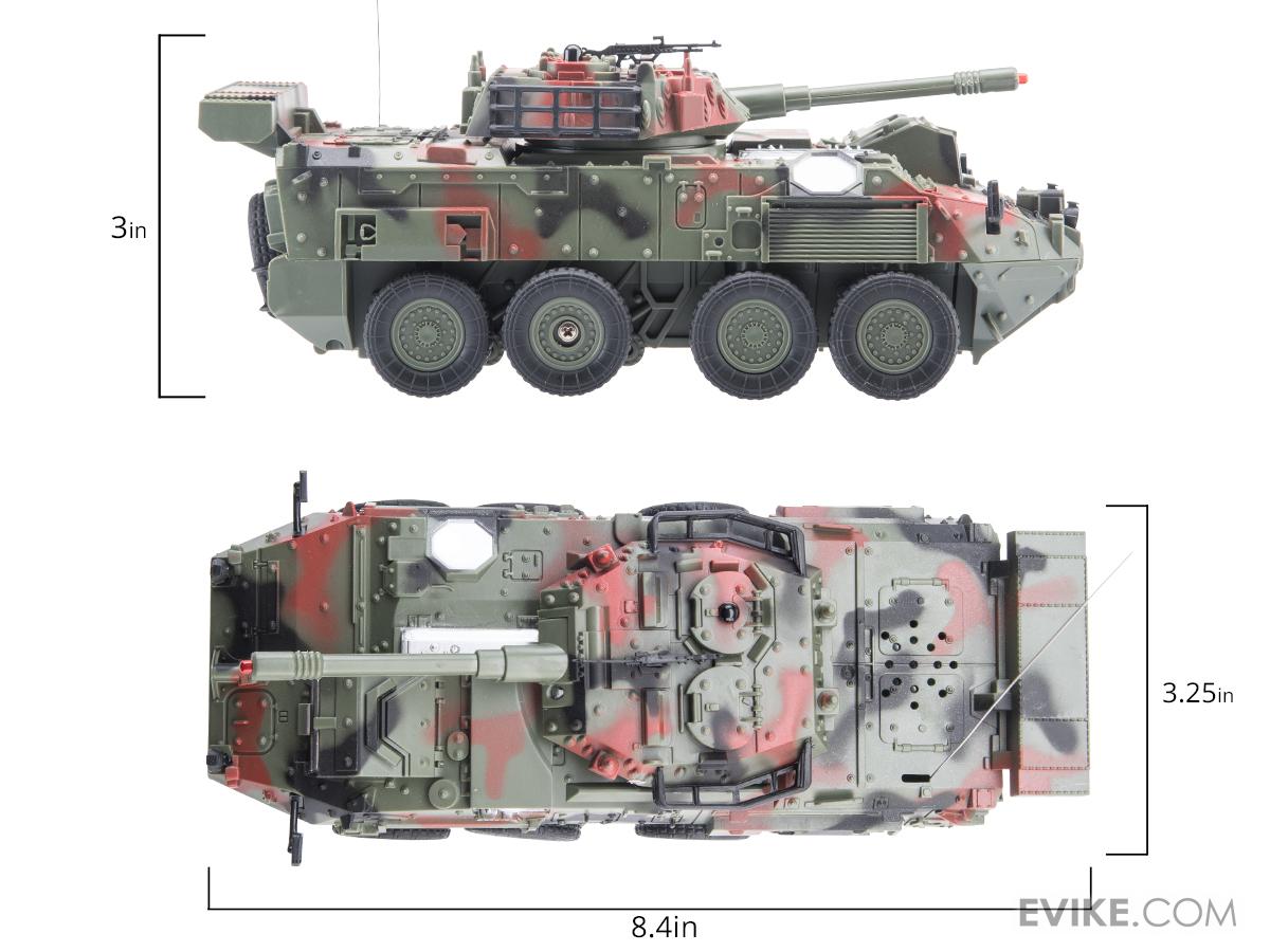 1:24 Scale RC Infrared Battle Panzer APC Game Set (Color: Naval ...