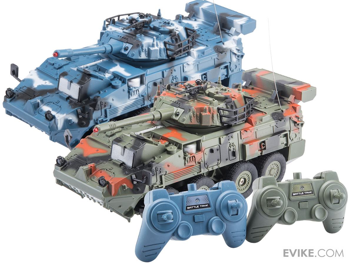 1:24 Scale RC Infrared Battle Panzer APC Game Set (Color: Naval & Red ...