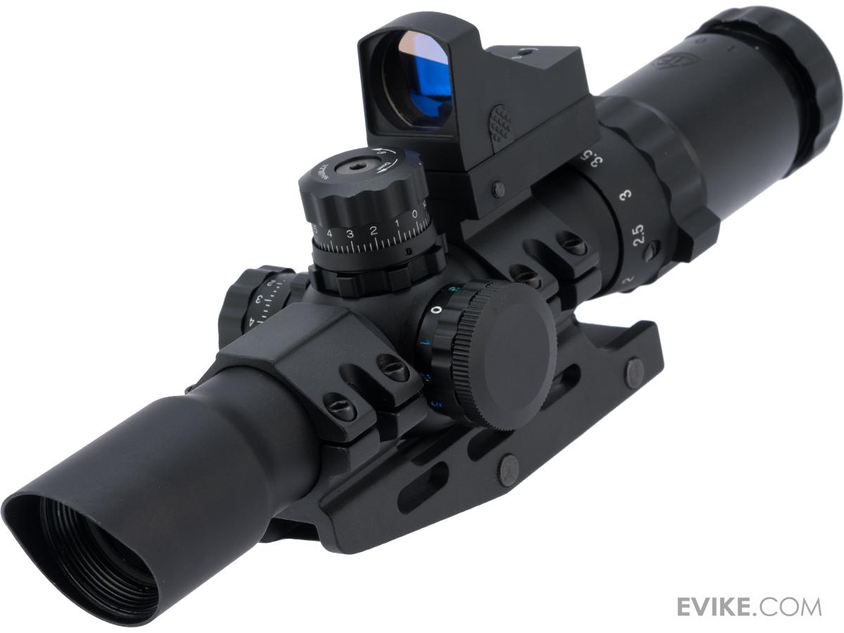 Trinity Force Assault II 1-4x28 Illuminated Tactical QD Scope with Mil ...