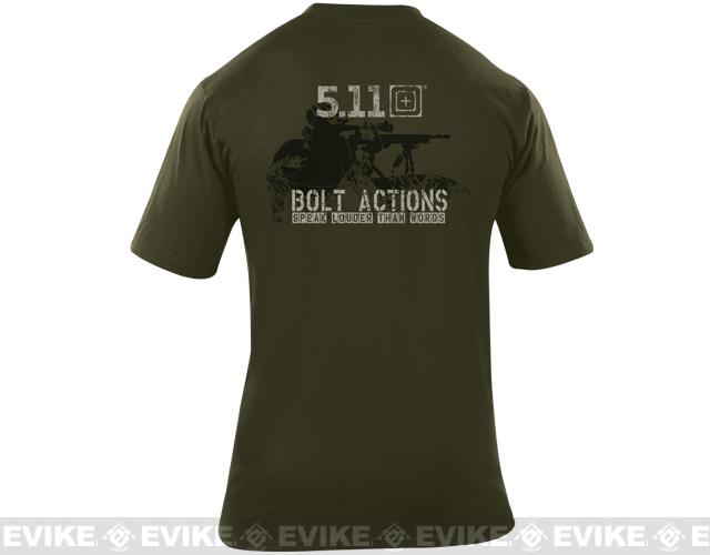 z 5.11 Tactical "Bolt Actions Speaks Louder Than Words" T-shirt - Large ...