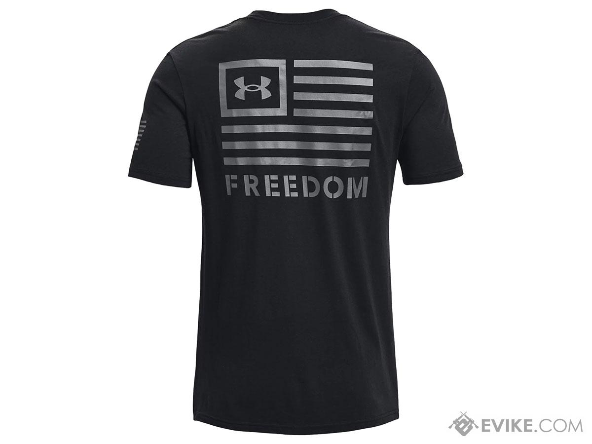 Under Armour Men's UA Freedom "Banner" T-Shirt (Color: Black-Pitch Grey ...