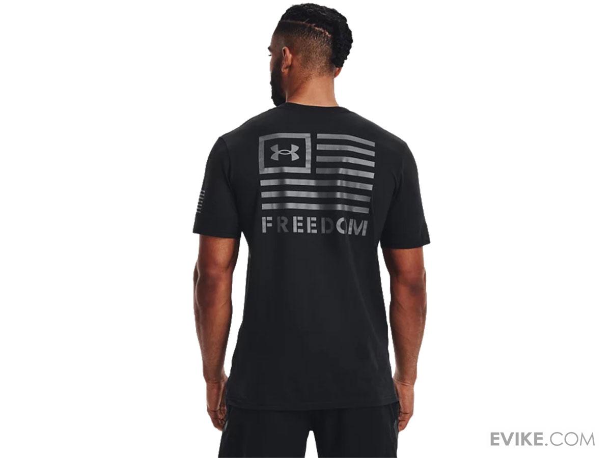 Under Armour Men's UA Freedom "Banner" T-Shirt (Color: Black-Pitch Grey ...