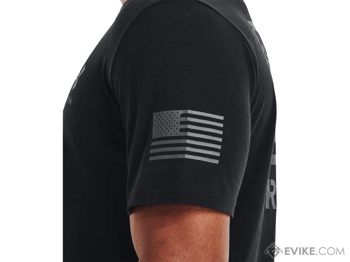 Under Armour Men's UA Freedom "Banner" T-Shirt (Color: Black-Pitch Grey ...