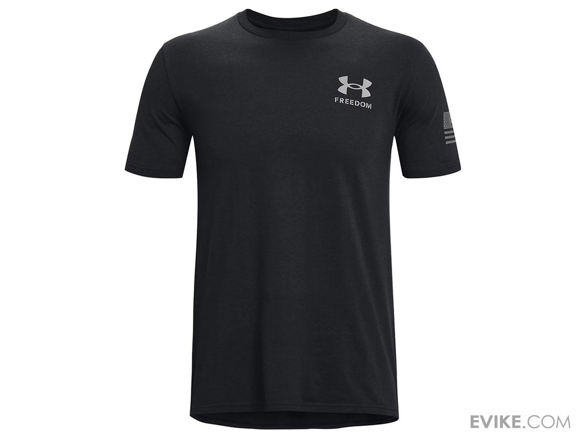 Under Armour Men's UA Freedom "Banner" T-Shirt (Color: Black-Pitch Grey ...