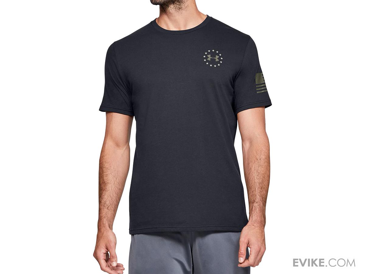 Under Armour Men's UA Freedom "Banner" T-Shirt (Color: Black-Steel ...