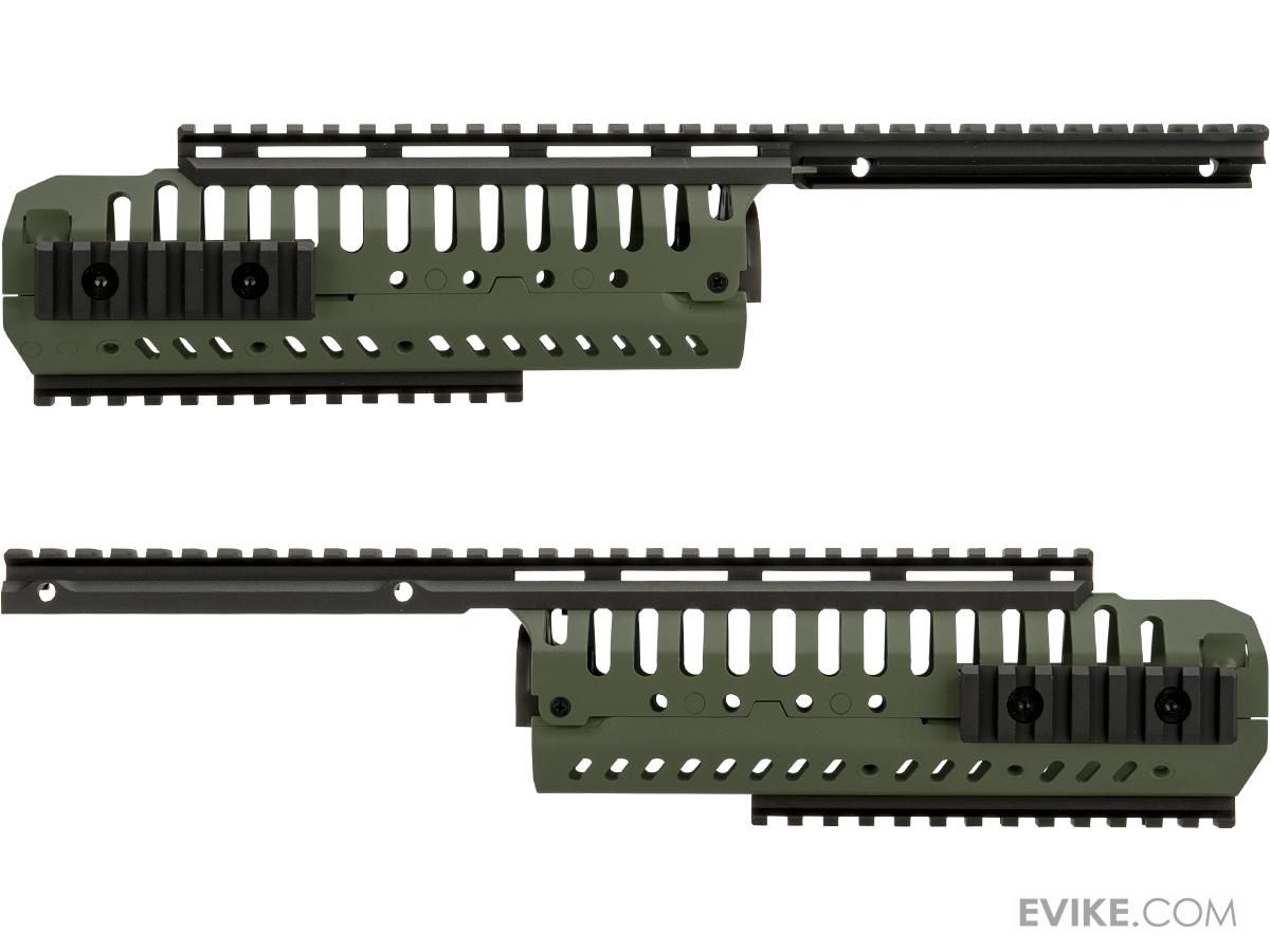 A&K Selective Rails System for M4 series Airsoft Rifles (Color: OD ...