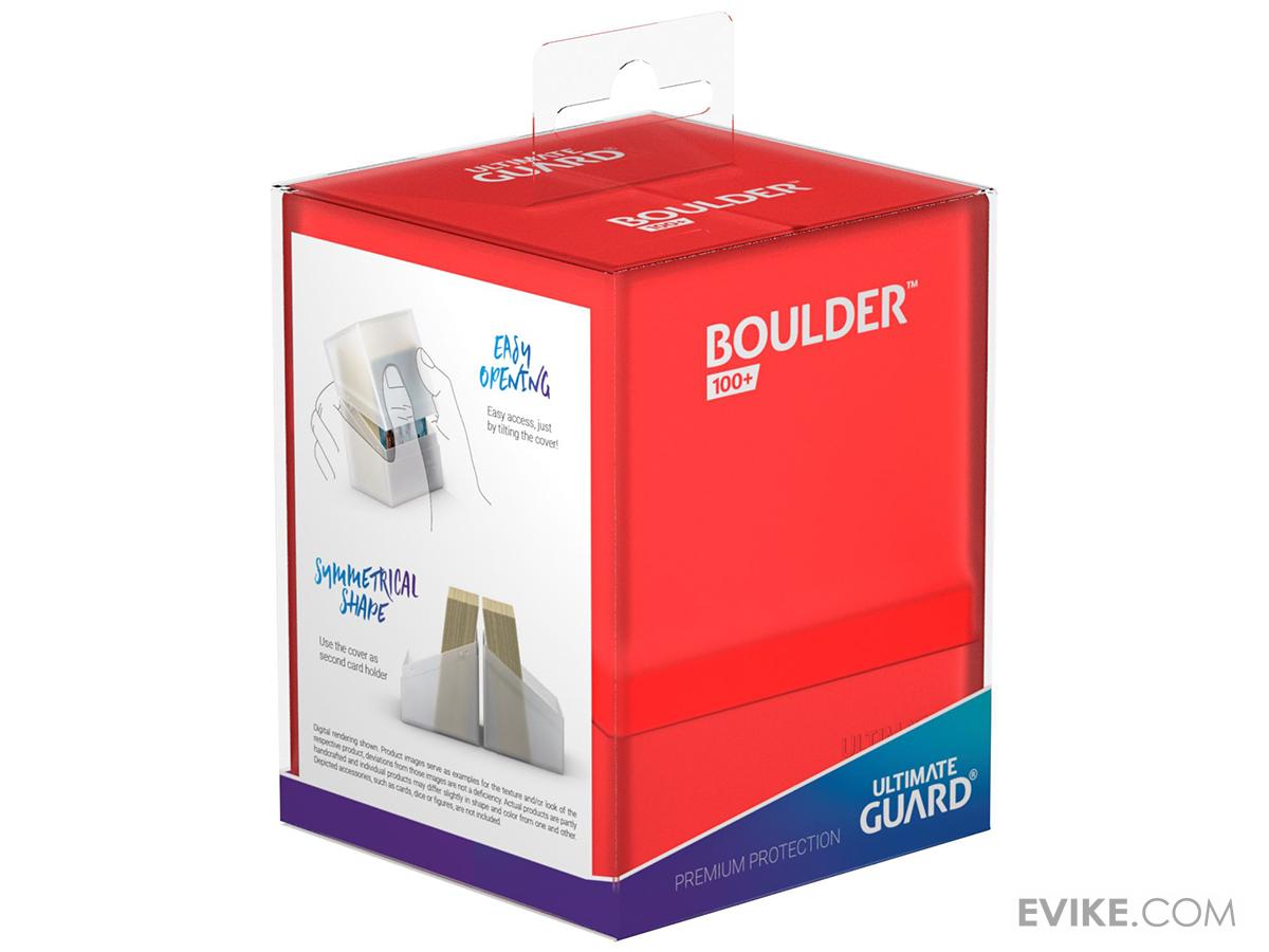 Ultimate Guard Boulder 100+ Protective Card Deck Box (Color: Ruby ...