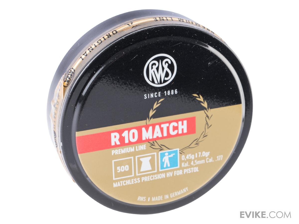 RWS R10 Match .177 Cal Premium Line Wadcutter Airgun Pellets (Mode: 7.0 ...