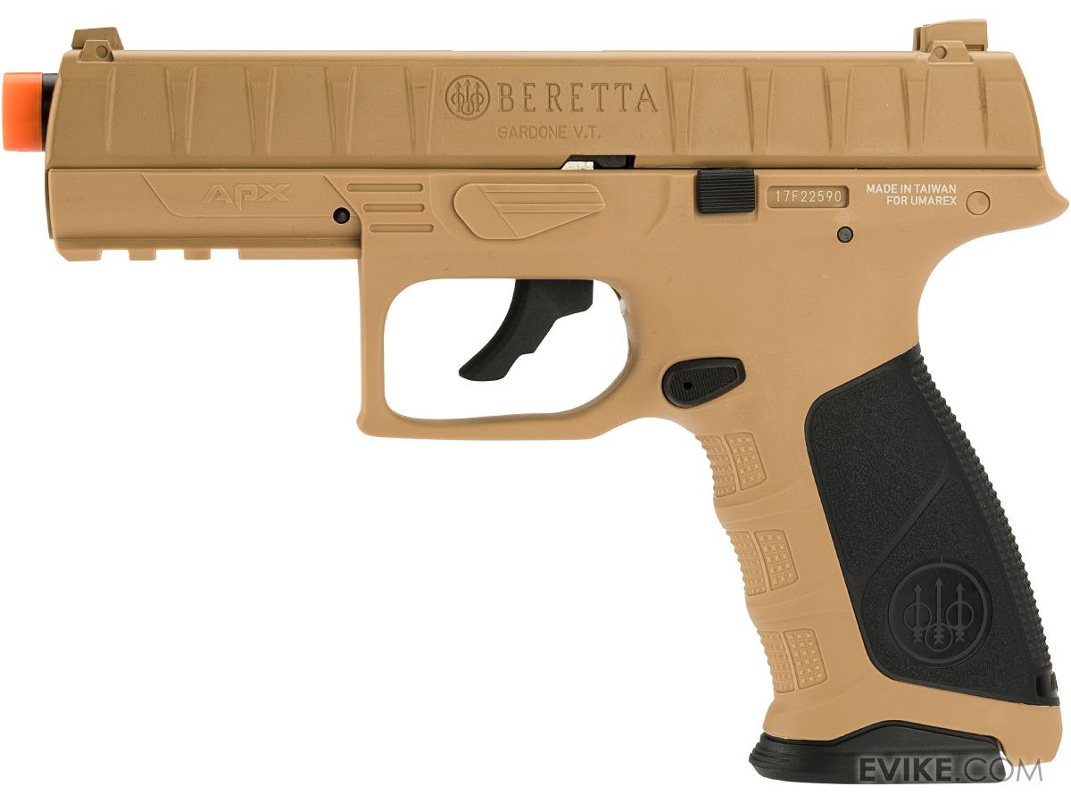 Beretta APX C02 Blowback Airsoft Pistol with Two Magazines (Color: Flat ...