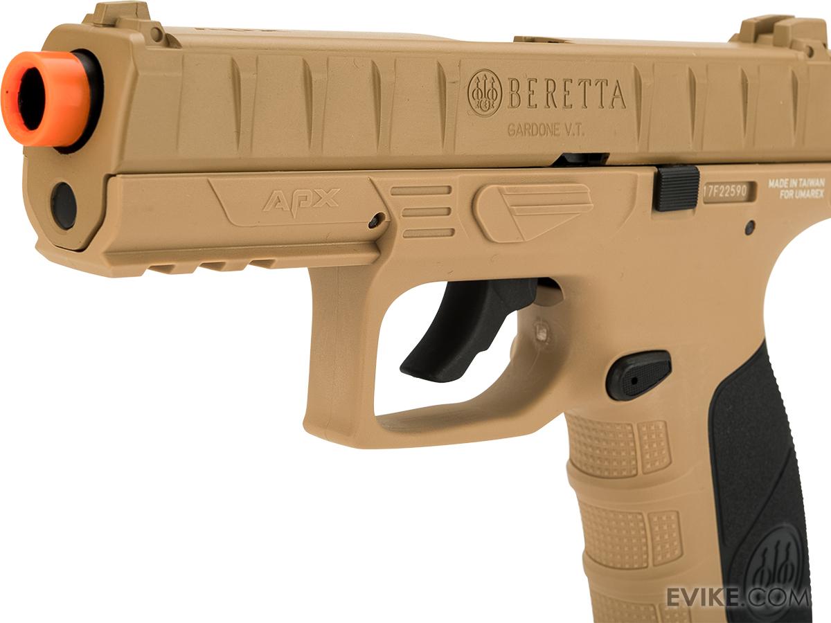 Beretta APX C02 Blowback Airsoft Pistol with Two Magazines (Color: Flat ...