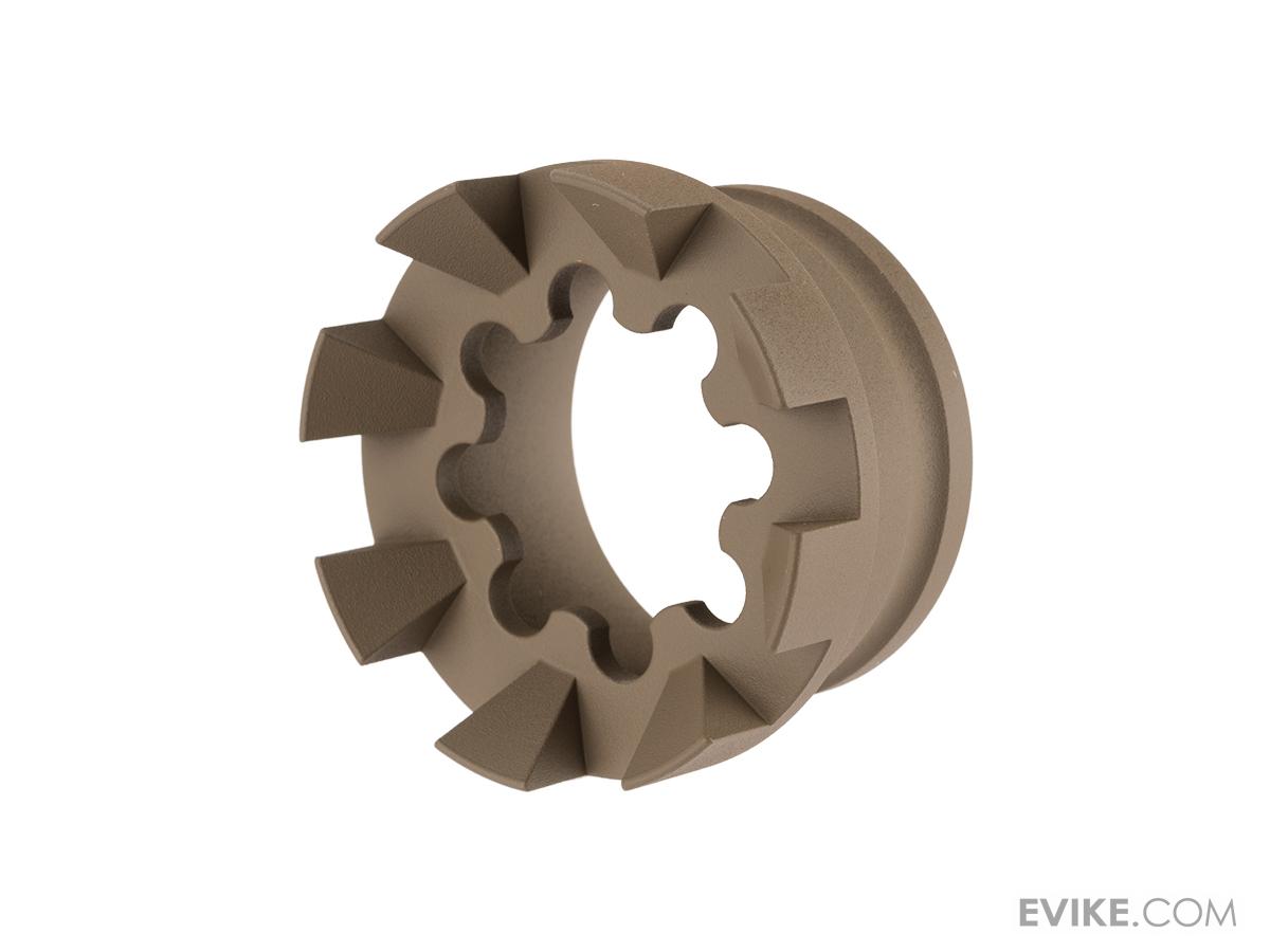 Unique AR Sprocket Handguard End Cap with Spikes (Color: Flat Dark ...