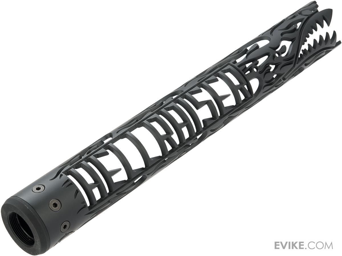 Unique ARs CNC Machined "HellRaiser" Handguard for AR15 Pattern Rifles (Color: Black / 15 ...