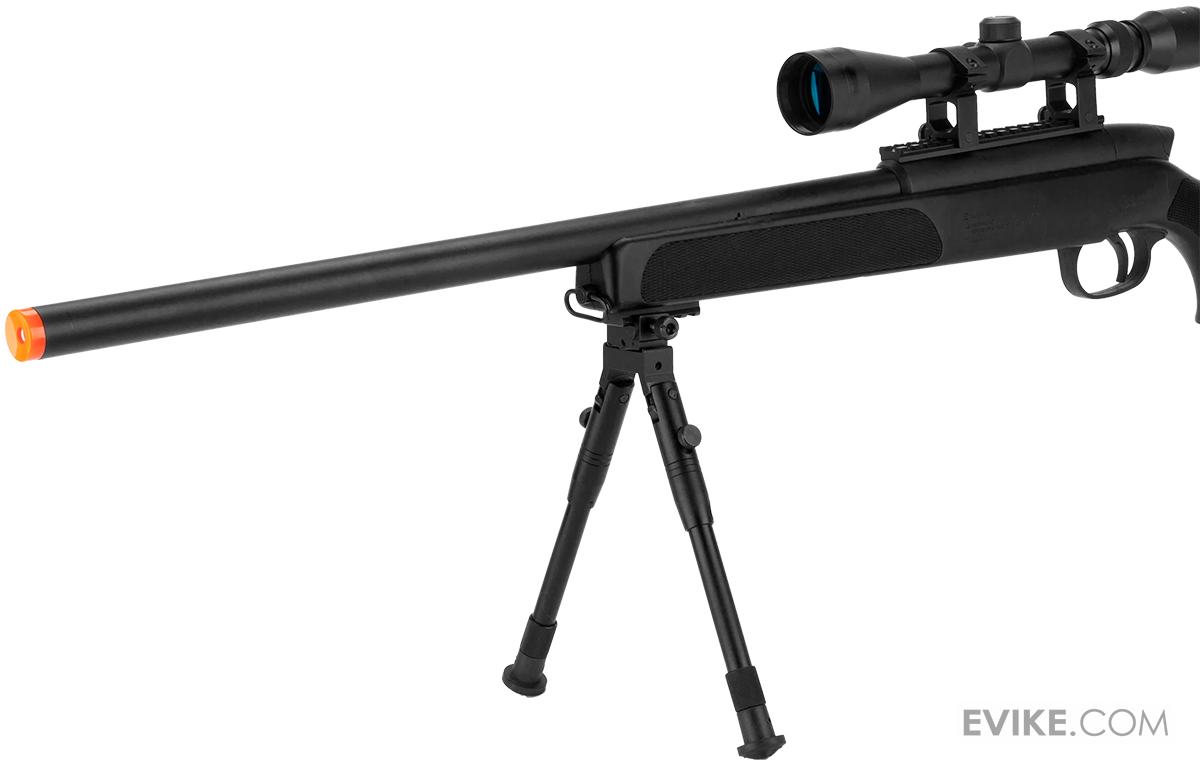 Gen 5 UTG APS2 Airsoft Master Sniper Rifle w/ Bipod - Black (Package ...