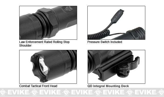 UTG Combat 26mm IRB LED Flashlight, with Interchangeable QD Mounting ...