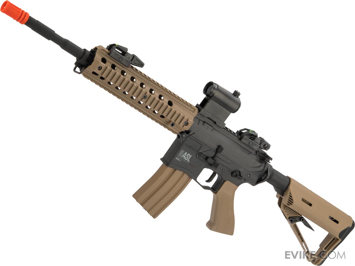Valken ASL Series Polymer M4 Airsoft AEG (Model: MOD-L / Black and Tan ...