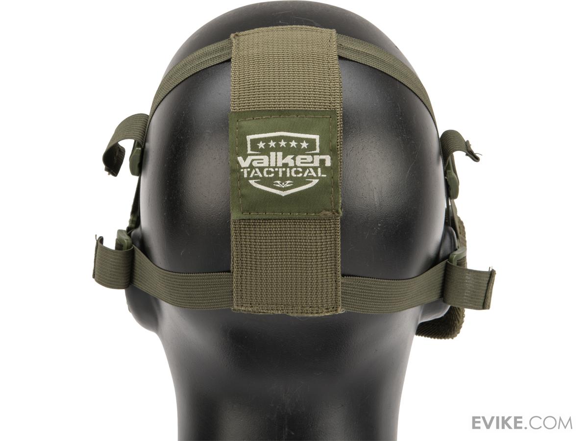 Valken Kilo 2G Mesh Half Face Mask (Color: OD Green - Skull), Tactical ...