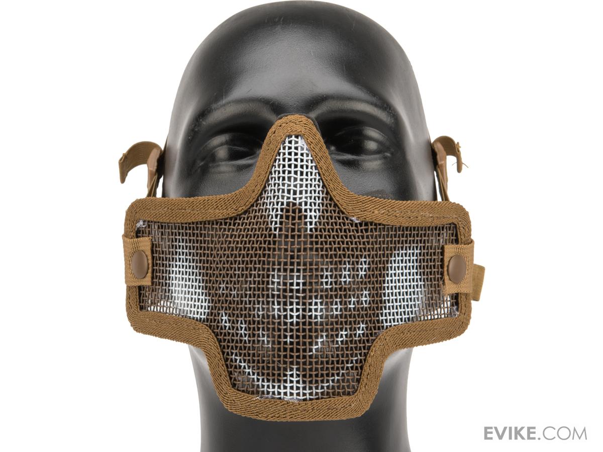 Valken Kilo 2G Mesh Half Face Mask (Color: Tan - Skull), Tactical Gear ...