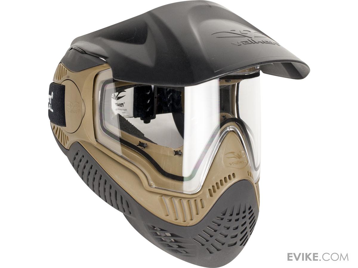 Valken Tactical MI-9 SnapClick Full Face Mask (Color: Tan / Clear Lens ...