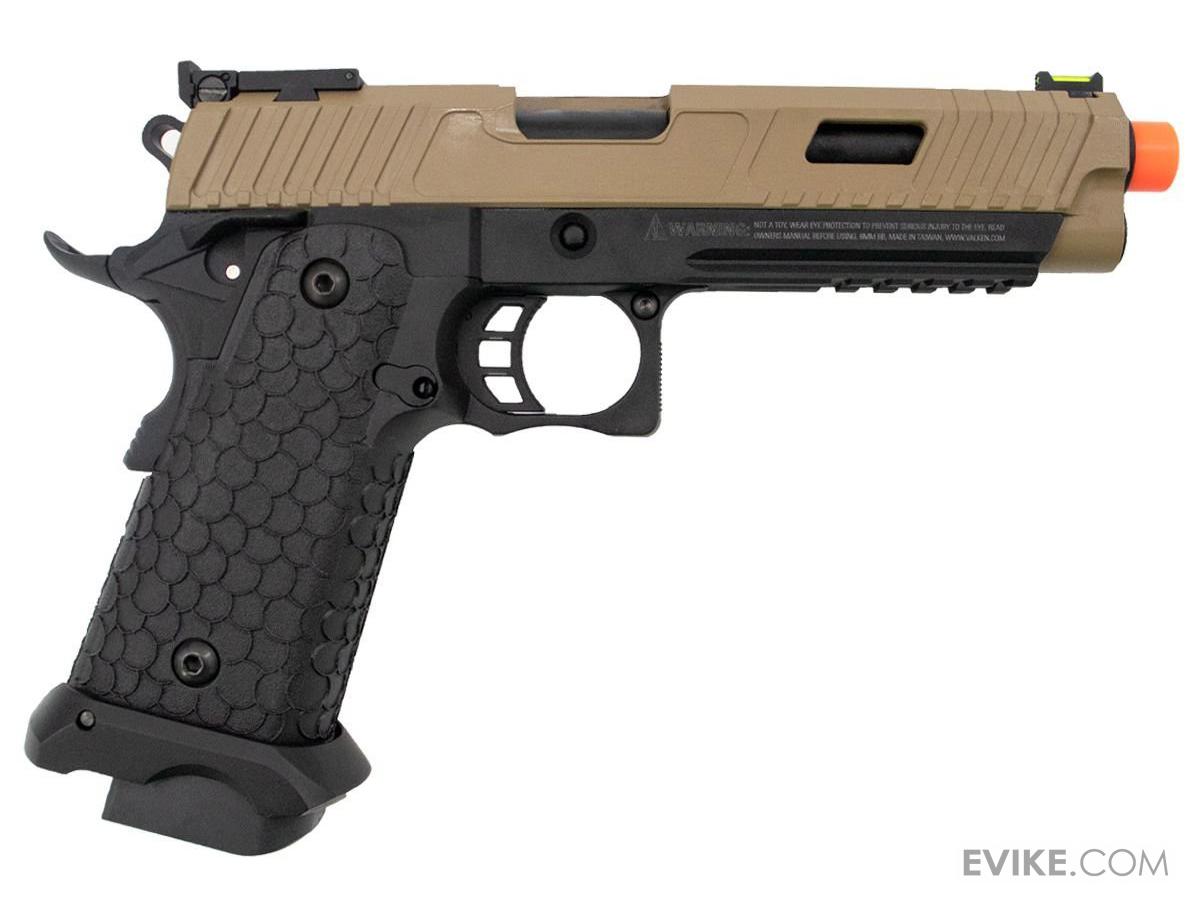 Valken BY HICAPA CO2 Gas Blowback Airsoft Pistol (Color: Black - Tan ...