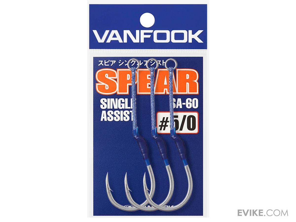 Vanfook Spear Single Assist Jigging Hook (Size: #4/0 / 3 Pack), MORE ...