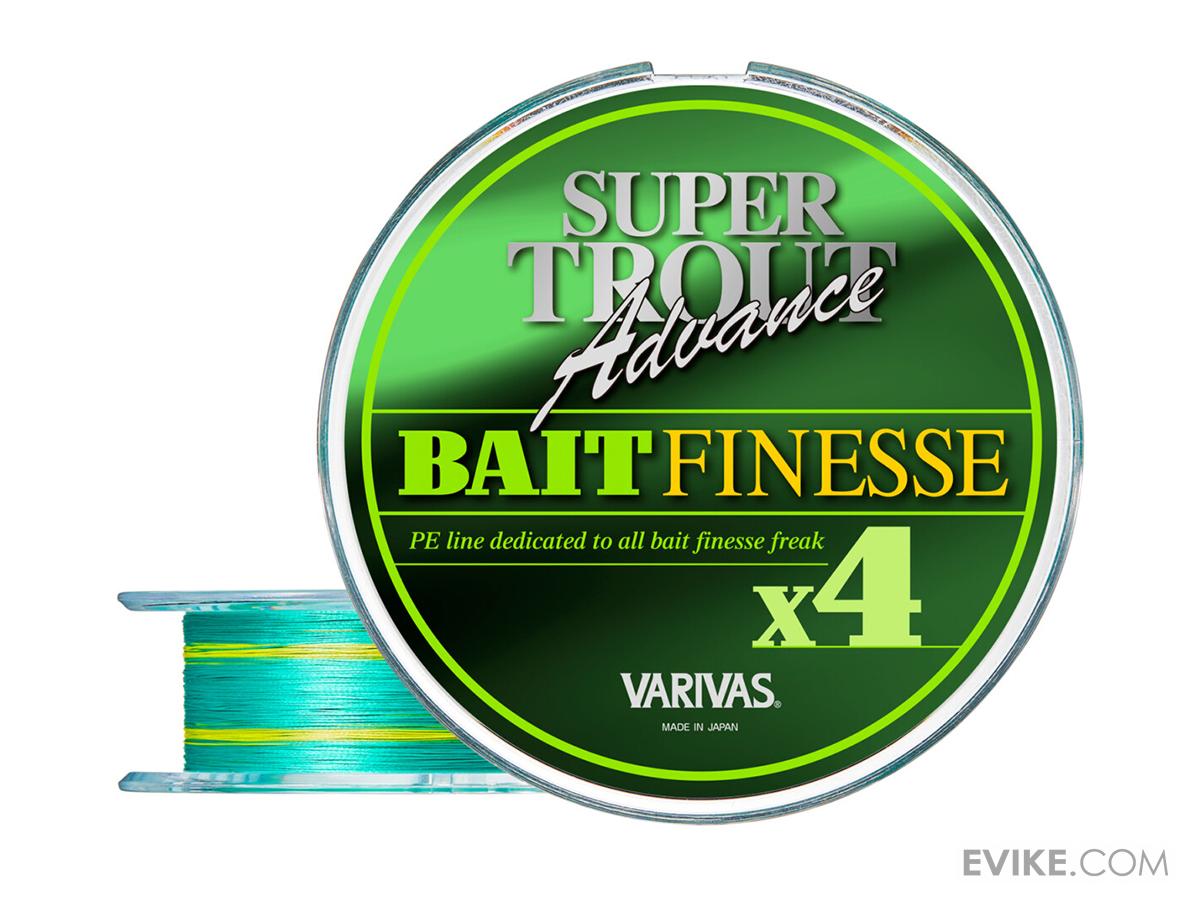 Varivas Super Trout Advance Bait Finesse x4 Fishing Line (Size: 10lb / 100m), MORE, Fishing ...