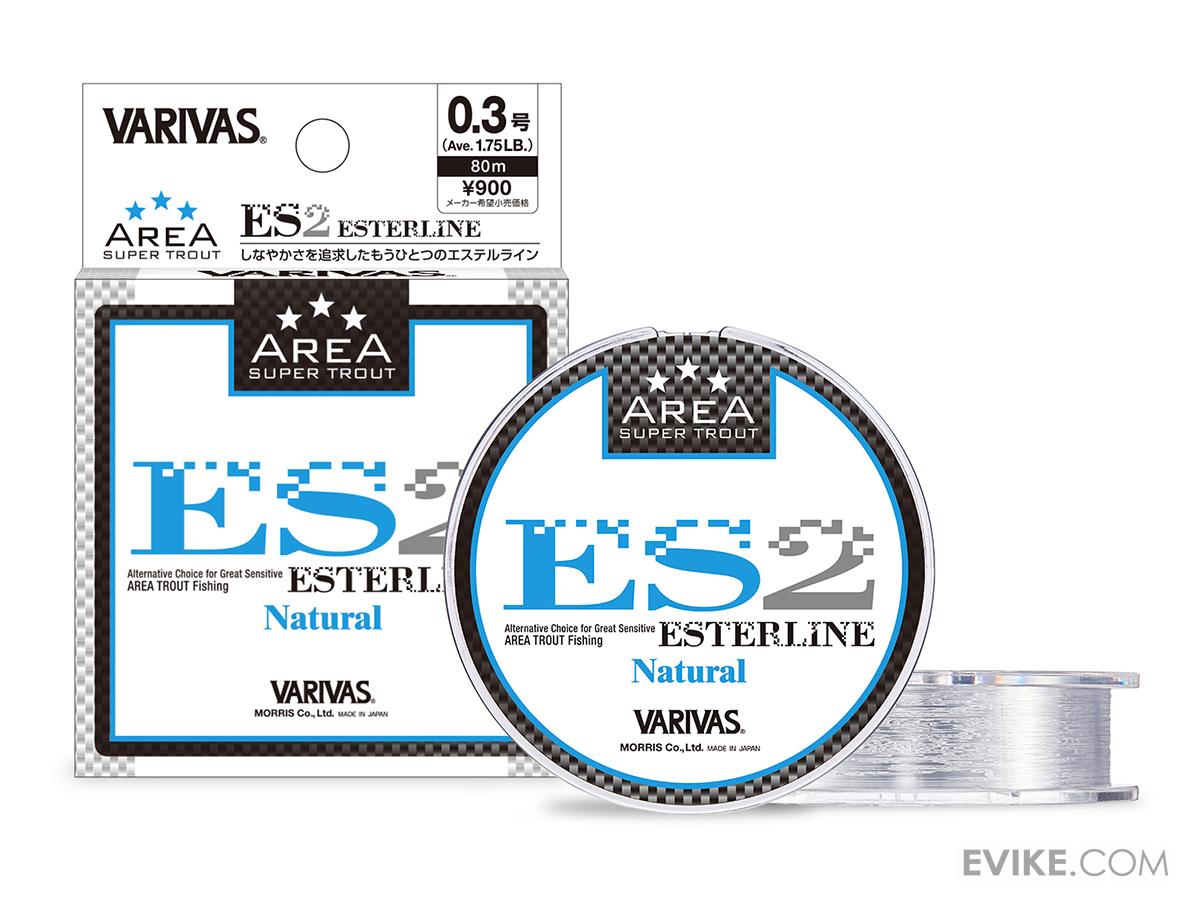 Varivas AREA Super Trout ES2 Esterline Fishing Line (Size: Natural Clear / 1.75lb / 80m), MORE ...