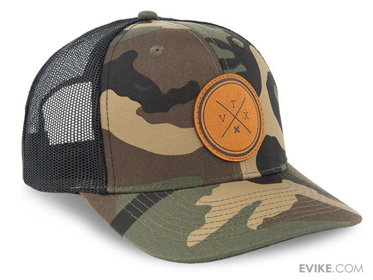 VERTX Trucker Hat w/ Leather Patch (Color: Camo), Tactical Gear/Apparel ...