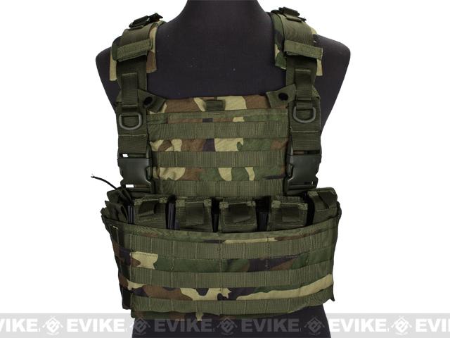 Matrix MOLLE Ready Tactical Commando Chest Rig Vest (Color: Woodland ...