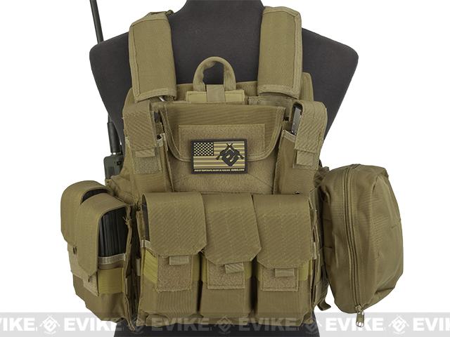 USMC Style C.I.R.A.S. Type Force Recon Tactical Vest (Color: Desert Tan ...