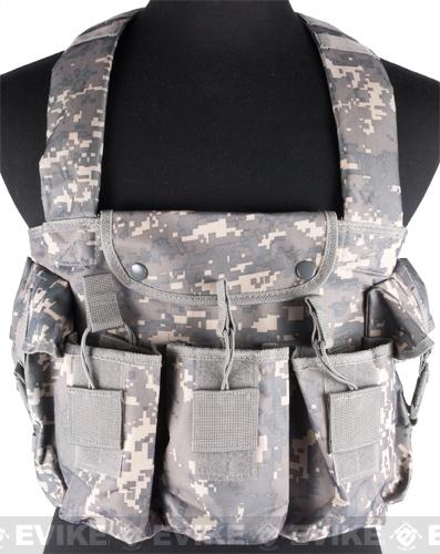 NcStar Tactical 6 Pouch AK Chest Rig (Color: ACU), Tactical Gear ...