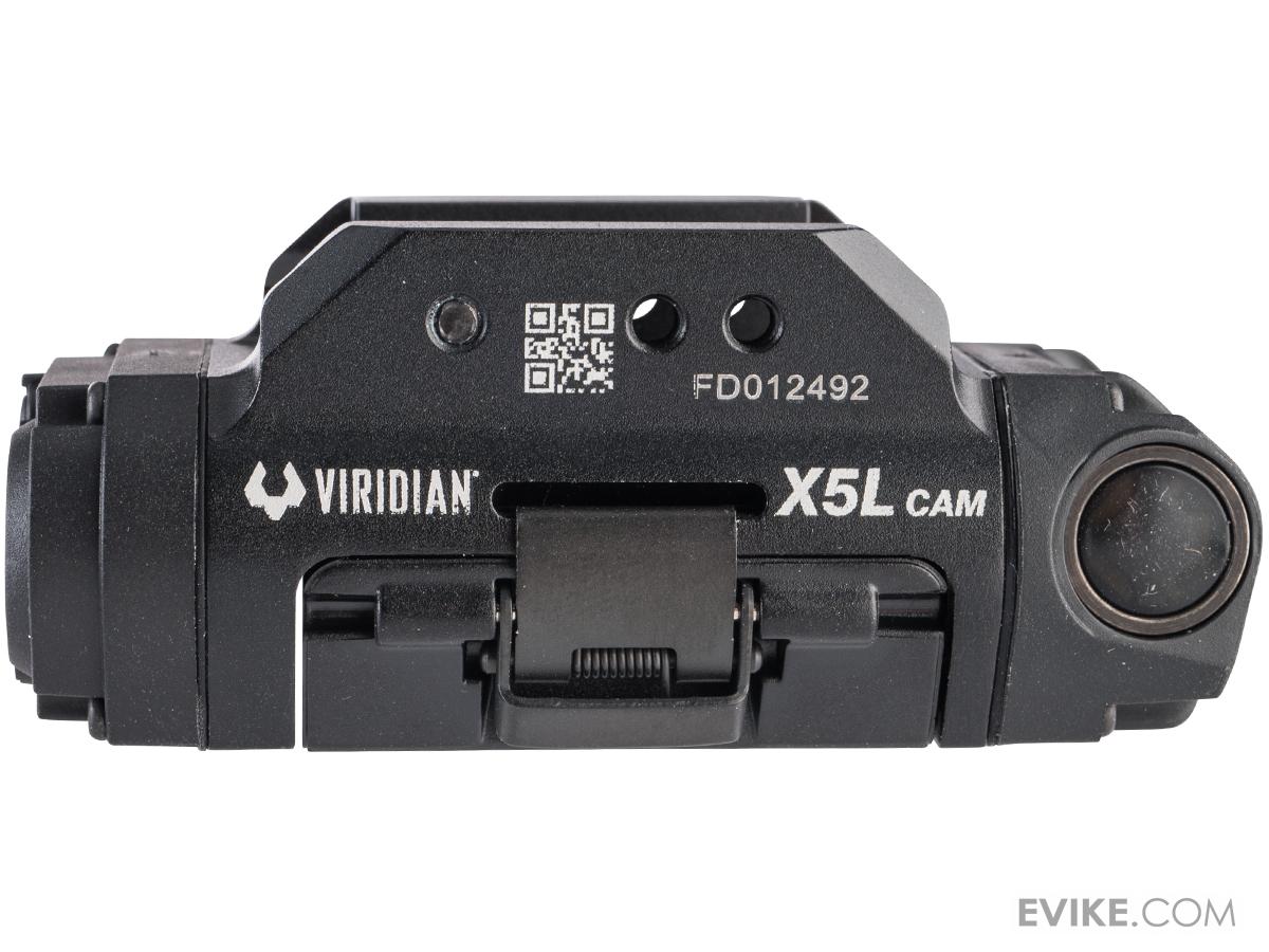 Viridian X5L CAM Gen3 Rechargeable Tactical Light w/ HD Camera and Green Laser (Color: Black ...
