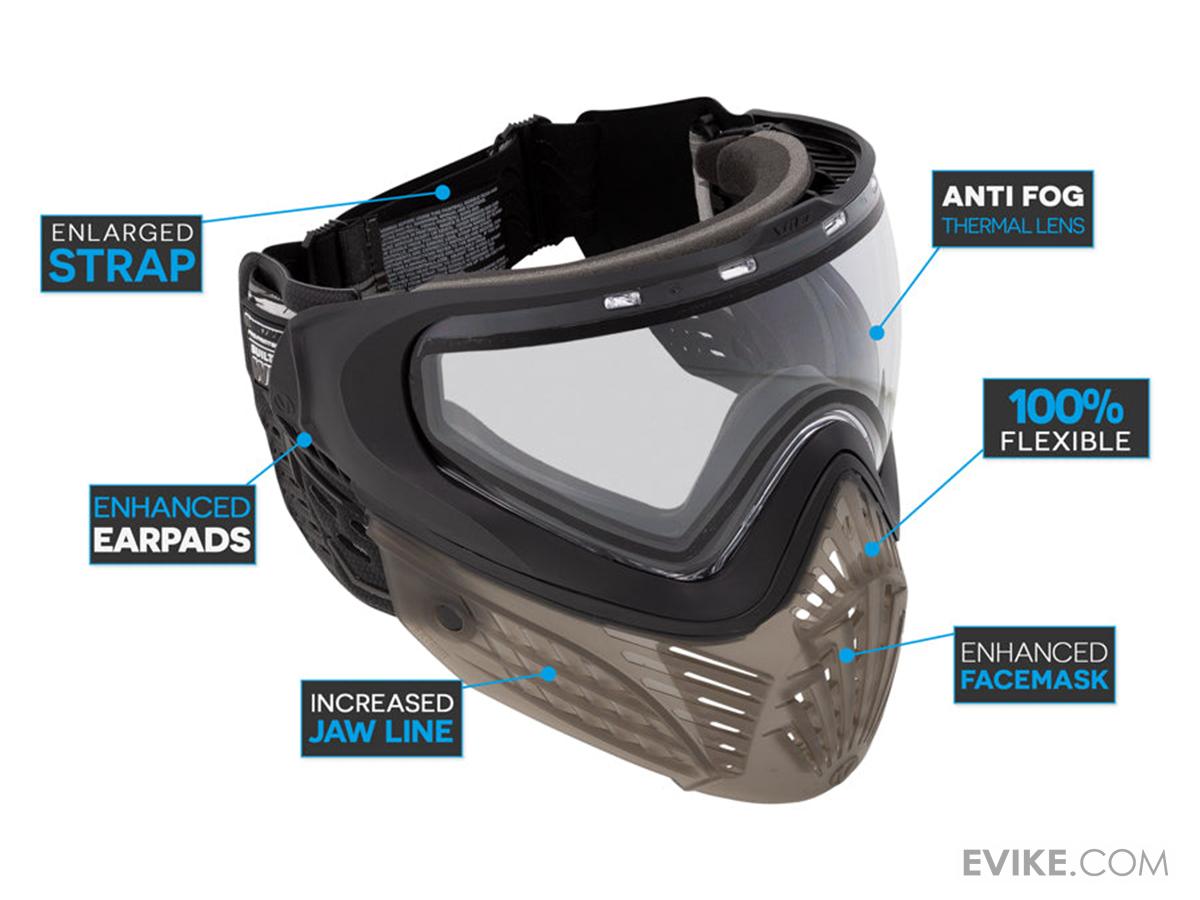 Virtue VIO Extend II Full Face Goggle (Color: Black), Tactical Gear ...