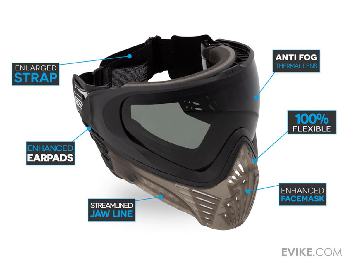 Virtue VIO XS II Full Face Goggle (Color: Black), Tactical Gear/Apparel ...
