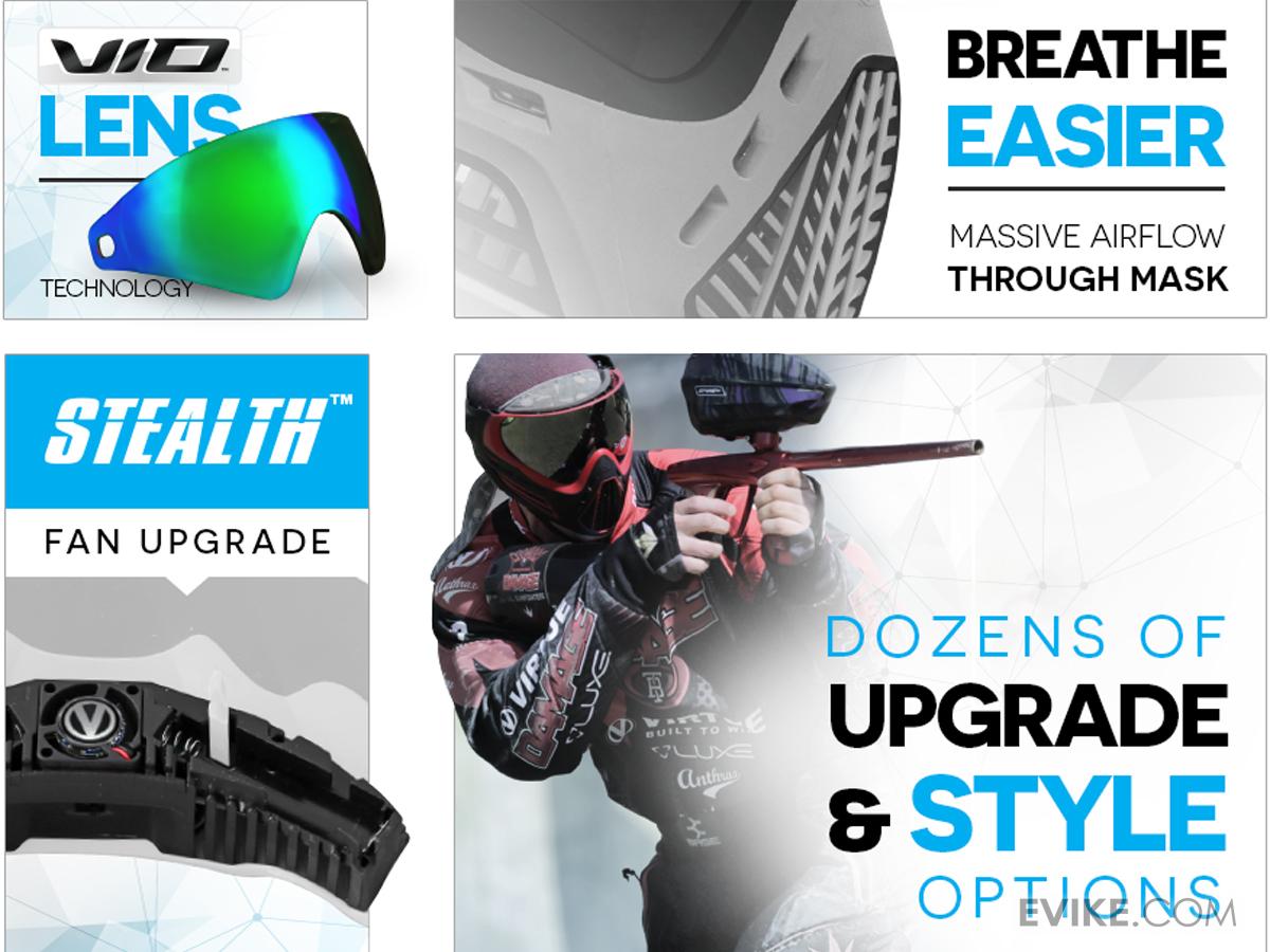 Virtue VIO Ascend Full Face Goggle (Color: Black), Tactical Gear ...