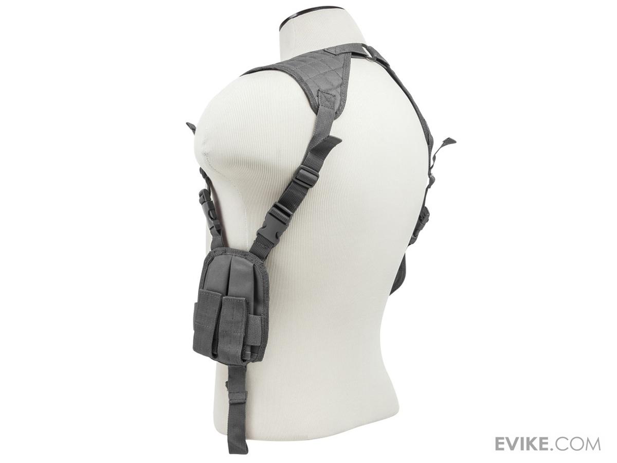 VISM by NcSTAR Ambidextrous Horizontal Shoulder Holster w/ Double ...