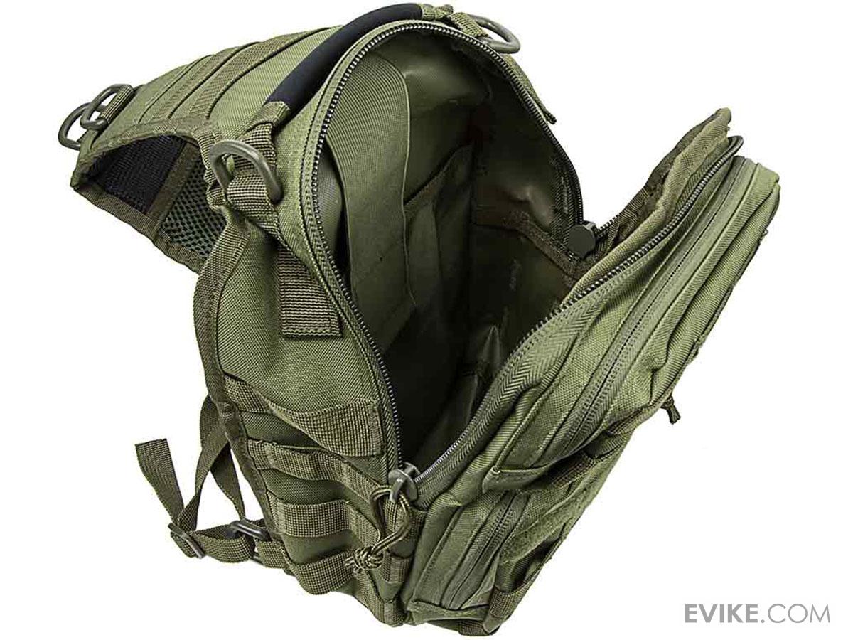 VISM / NcStar Shoulder Sling Utility Bag (Color: OD Green), Tactical Gear/Apparel, Bags, Sling ...