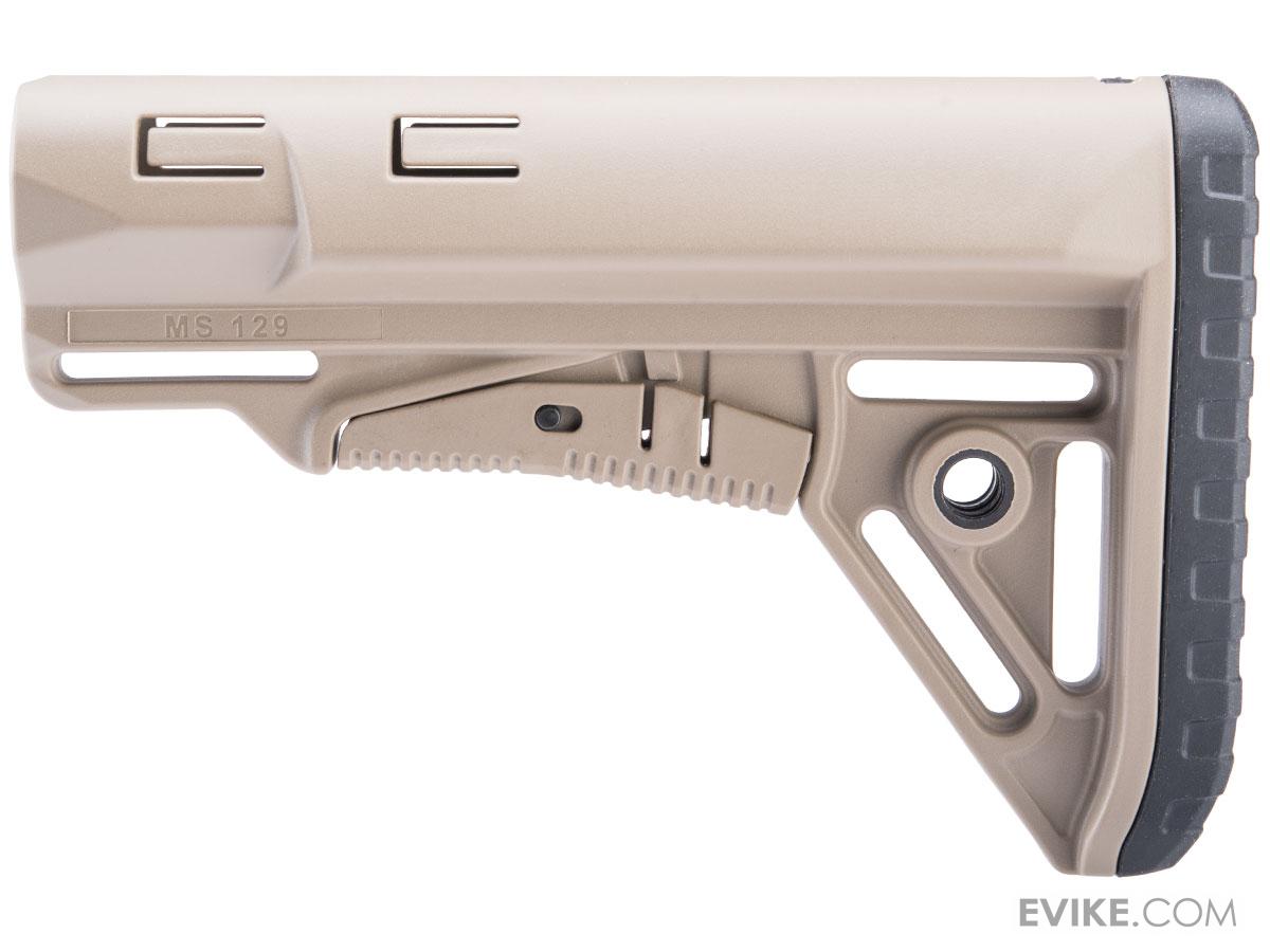 DLG Adjustable Stock for M4 / M16 Series Milspec Rifles (Color: Tan ...