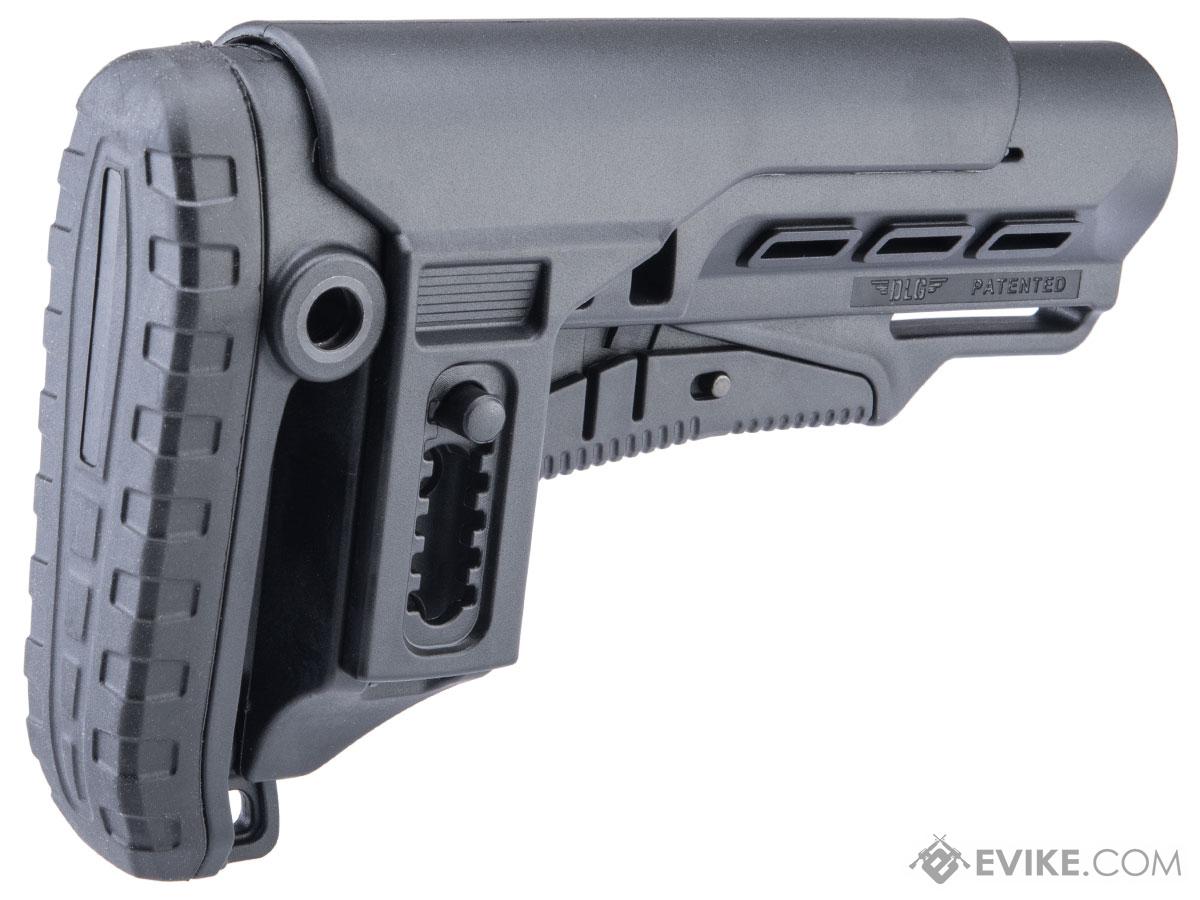 DLG Tactical Retractable Stock w/ Adjustable Long Cheek Riser for M4 ...