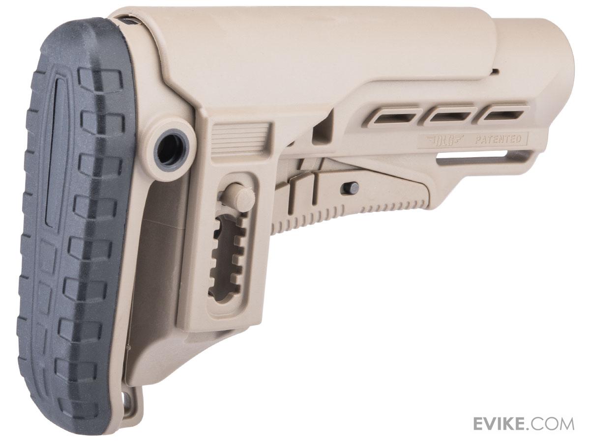 DLG Tactical Retractable Stock w/ Adjustable Long Cheek Riser for M4 ...
