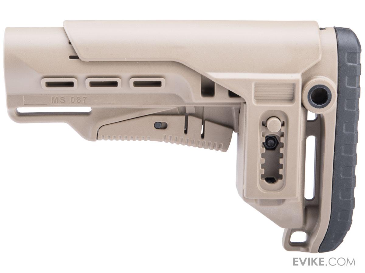DLG Tactical Retractable Stock w/ Adjustable Long Cheek Riser for M4 ...