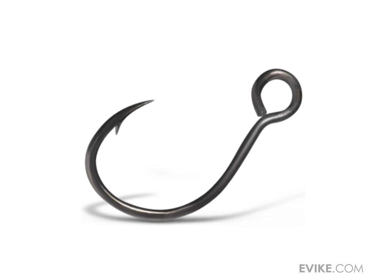 VMC Inline Single 1X Coastal Black Saltwater Fishing Hook (Size: #1 / ...